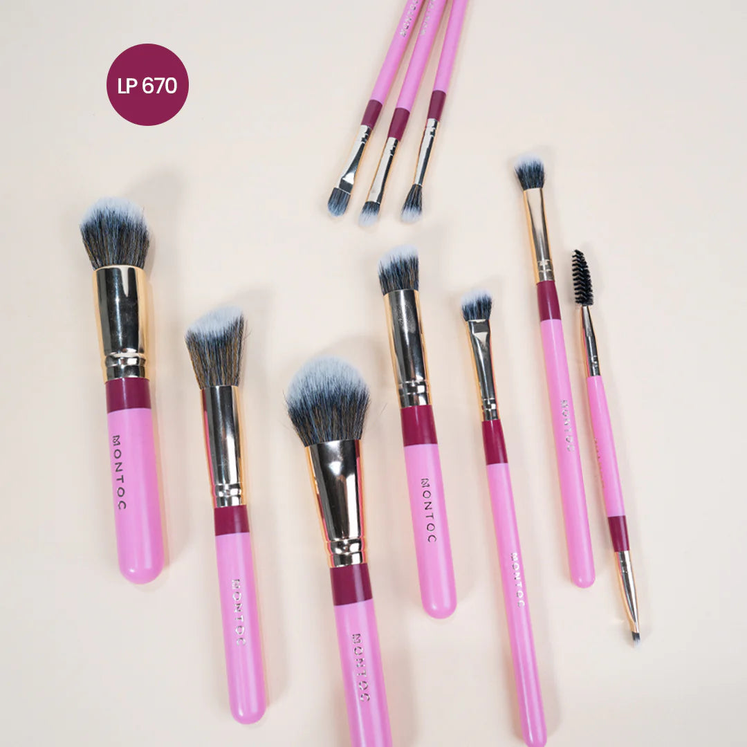 KIT DE BROCHAS FLUFFY X10 MONTOC– TIENDAS MARTINA